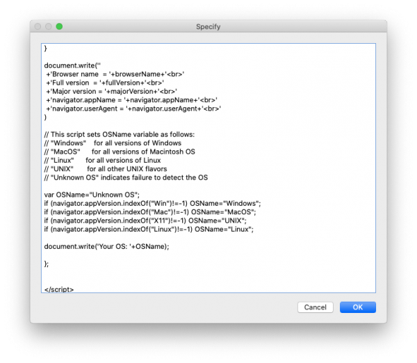 Copy & Paste JavaScript into FileMaker - AppWorks